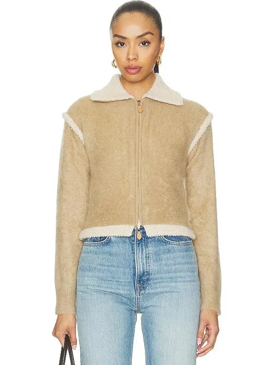 Guest In Residence Grizzly Frankie Jacket In Brown - Camel