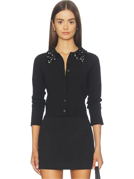 Simkhai Trae Collared Cardigan - Black