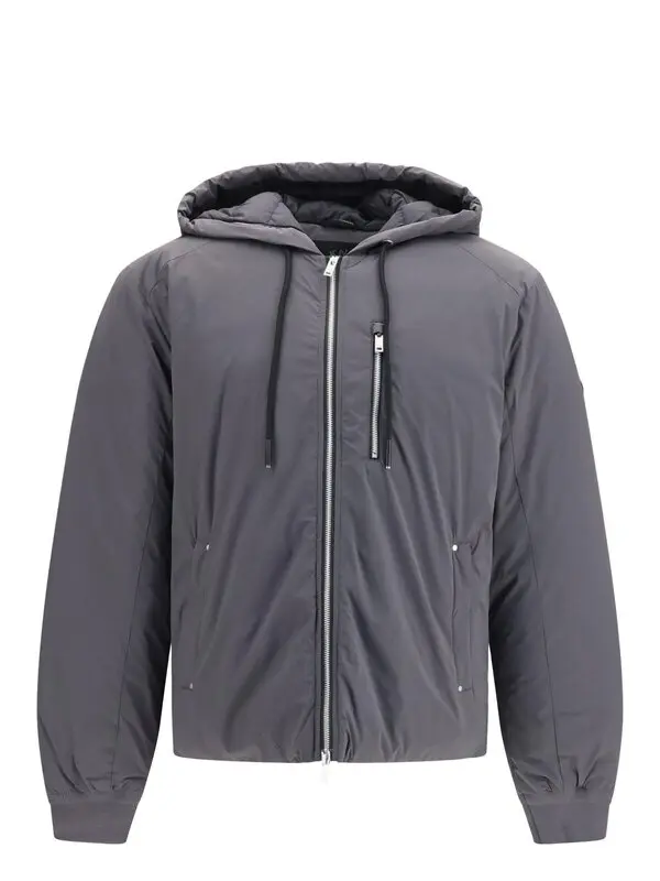 Moose Knuckles Hooded Down Jacket Mae - Gray