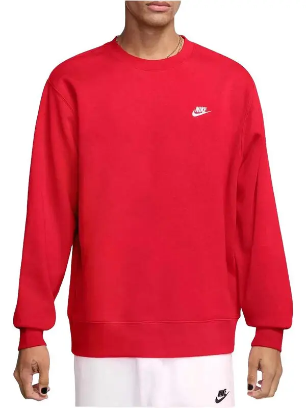 Nike Club Fleece Sweatshirt - Red