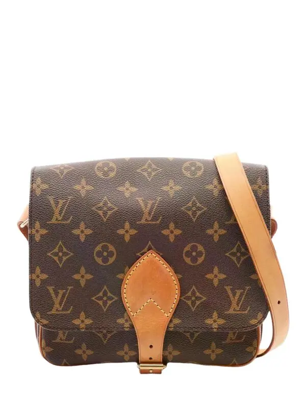 LOUIS VUITTON 1994 Mm Cartesier Monogram Canvas Shoulder Bag - Brown