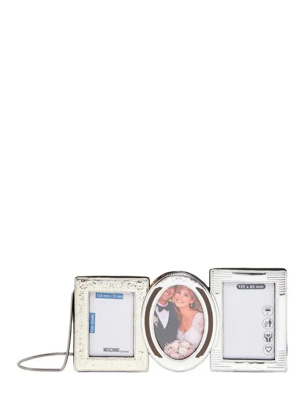 Moschino Frame Collector Bag - Silver
