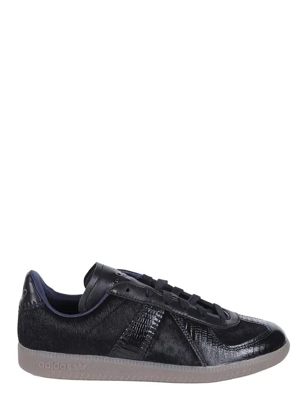 WALES BONNER X ADIDAS Designer Collaboration Low-top Sneaker In Leather & Textile - Cblack