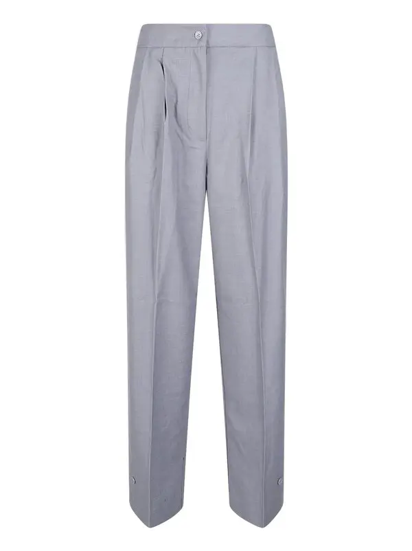 THE FRANKIE SHOP Doyer Pleated Trousers - Light Grey
