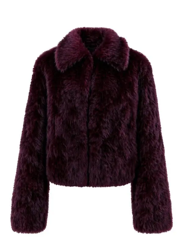 Joe's Jeans The Lara Faux-fur Crop Coat - Fig