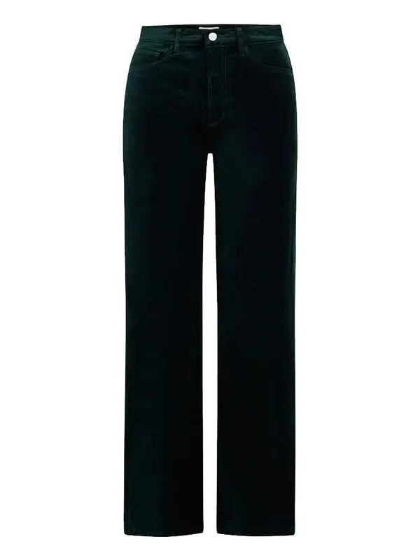 Joe's Jeans The Margot Velveteen High-rise Straight-leg Jeans - Pine