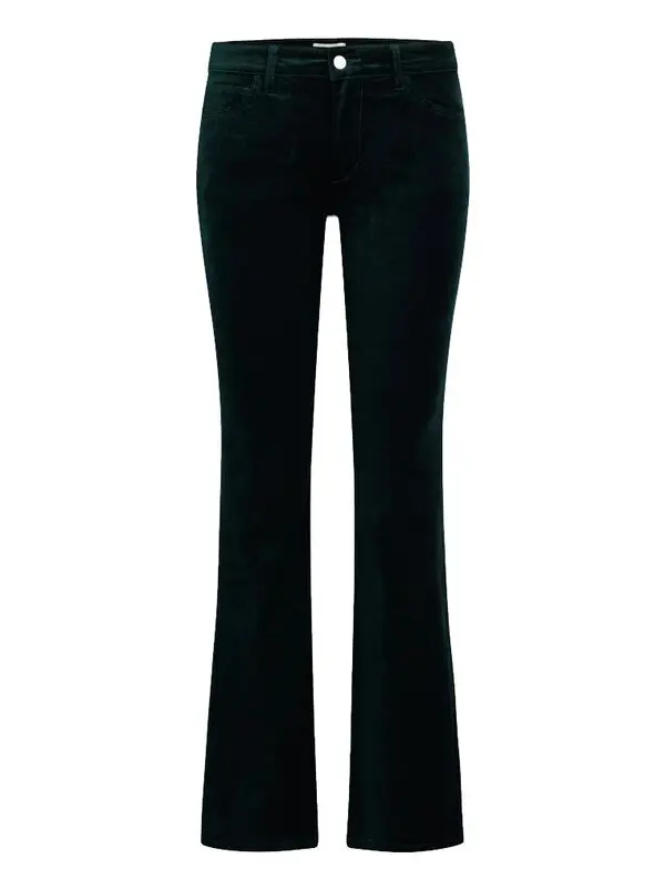 Joe's Jeans The Naomi Velveteen Mid-rise Straight-leg Jeans - Pine