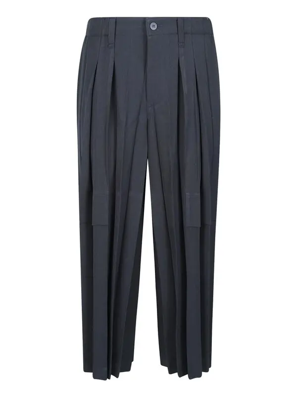 Issey Miyake Homme Plissé Pleated Mini Trousers - 68