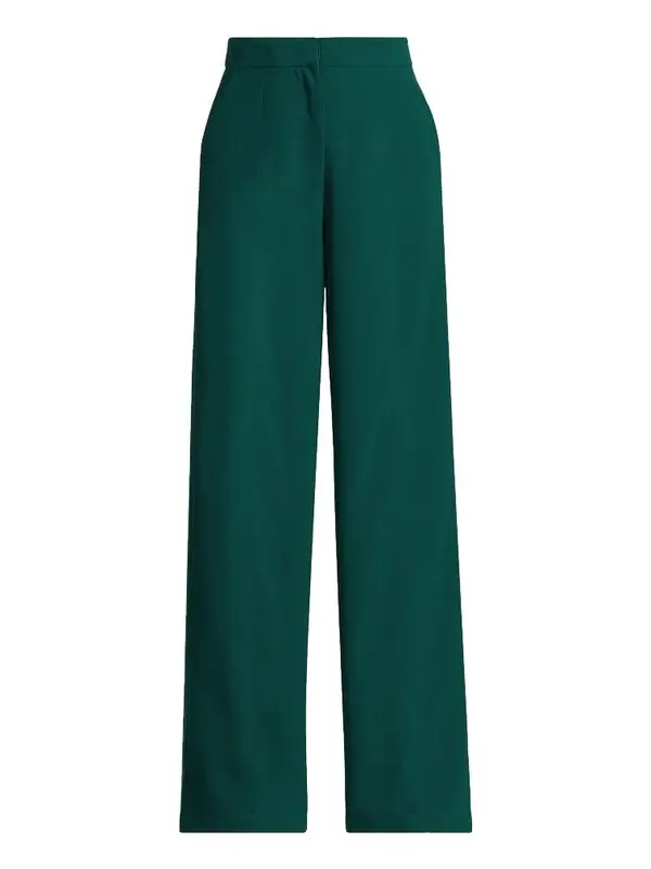 Misook Naomi Crêpe De Chine Wide-leg Pants - Spruce