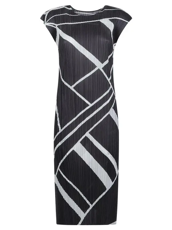 Issey Miyake Pleated Polyester Dress - 17