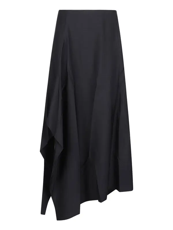 Studio Nicholson Draped Mini Skirt - Black