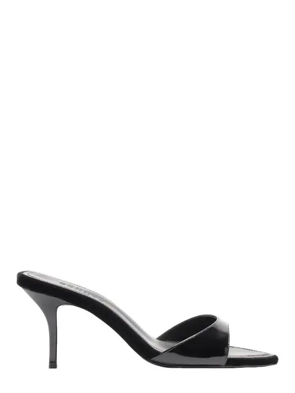 Schutz Elodie 75mm Patent Leather Slip-on Sandals - Black