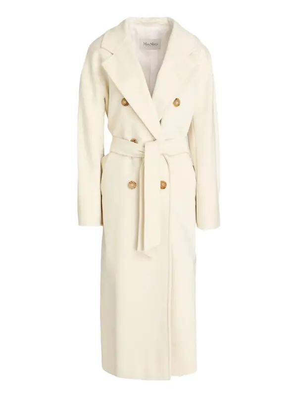 Max Mara Minimalist Double- Belted Coat - Camel