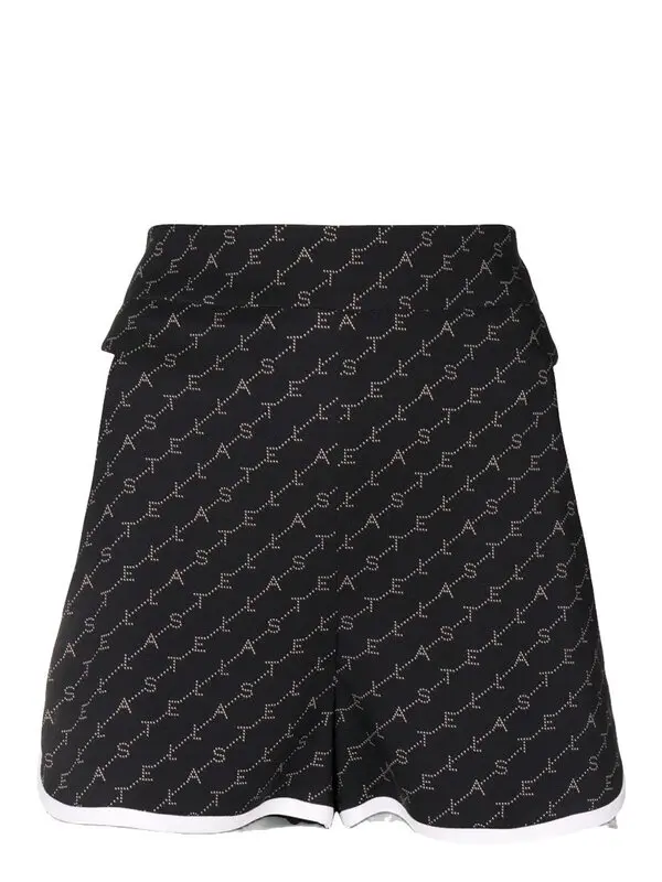 Stella McCartney Logo Slim-fit Shorts - Black