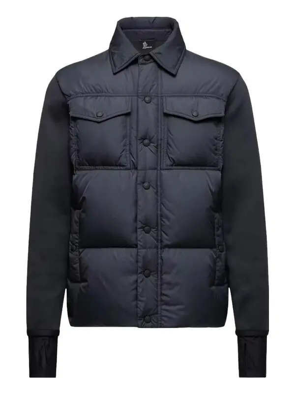 Moncler Logo Patch Zip-up Cardigan - Navy