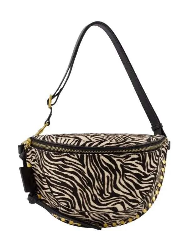 Isabel Marant Étoile Printed Zip-up Crossbody Bags - Black