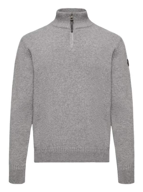Moncler Wool Cashmere Blend Jumper - Grey