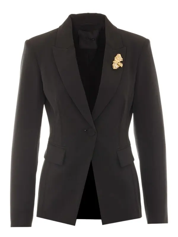 Liu Jo Jacket In Stretch Technical Fabric - Black