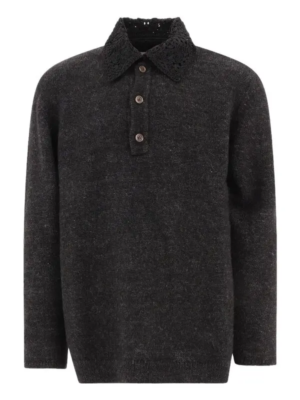 Our Legacy Big Piquet Knitted Jumper - Black