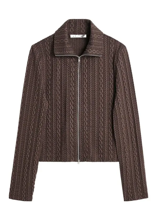 Our Legacy Patterned-jacquard Cardigan - Black