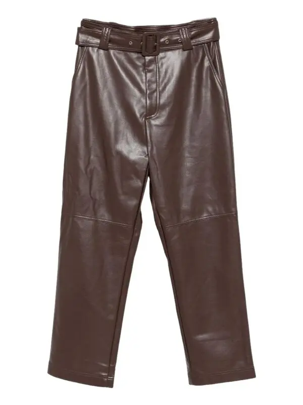 TWINSET Logo Casual Pants - Brown
