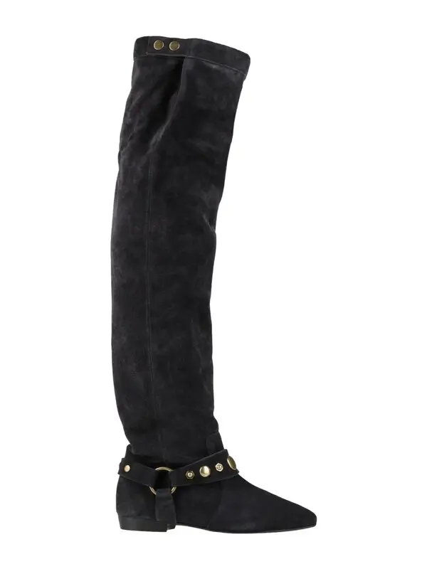 Isabel Marant Étoile Suede Knight Boots - Black