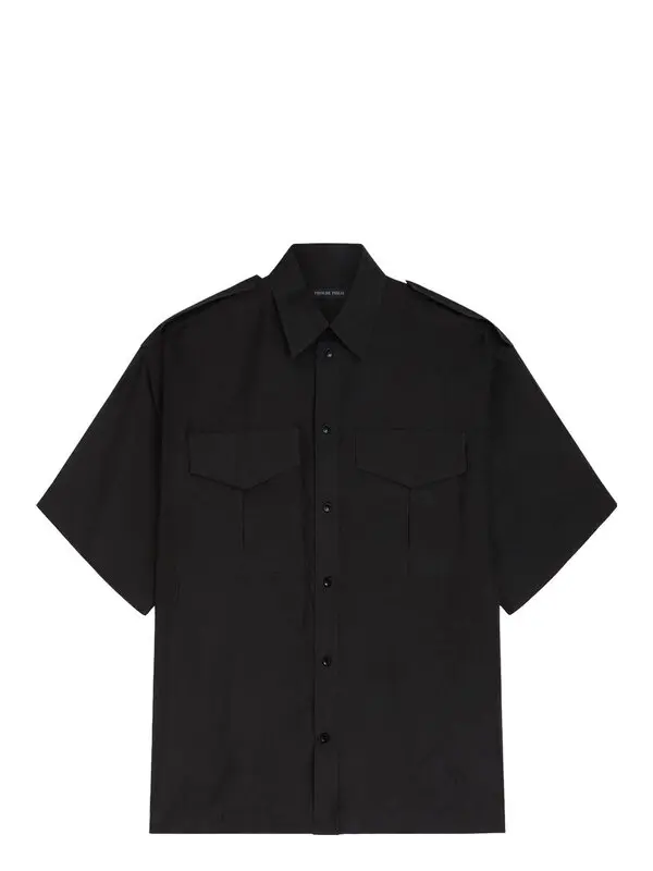 Phoebe Philo Short-sleeved Shirt - Black