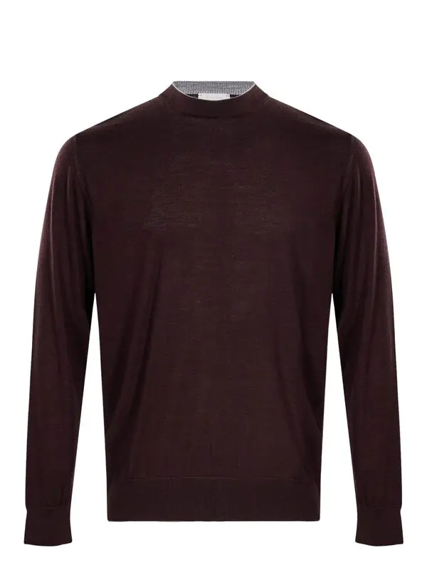 Eleventy Round-neck Sweater - Brown