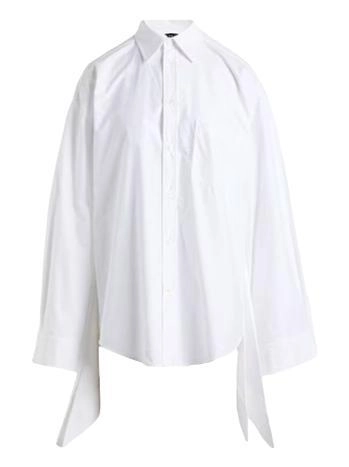 Balenciaga Solid Colour Shirts Blouses - White
