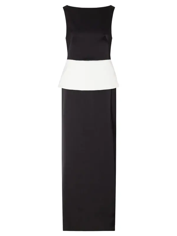 Simkhai Sirel Satin Gown - Black