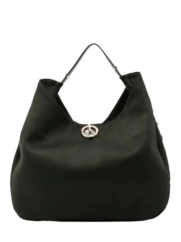 Liu Jo Logo-plaque Studded Top Handle Bag - Deep Green