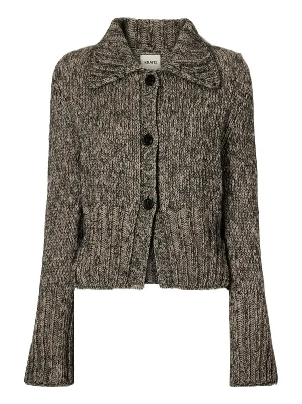 Khaite Mélange Cardigan - Green