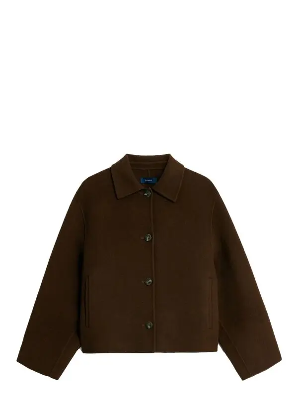 Soeur Gyoda Button-front Jacket - Chocolate