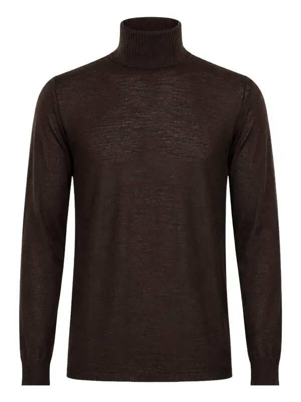 Rick Owens Long-sleeved Knit Top - Brown