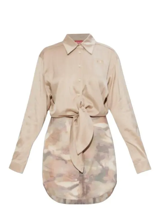 DIESEL® D-elta Mini Dress - Beige