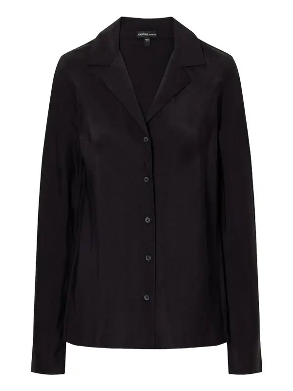 JAMES PERSE Minimal Long-sleeve Shirt - Black