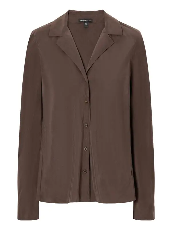 JAMES PERSE Minimal Long-sleeve Shirt - Brown