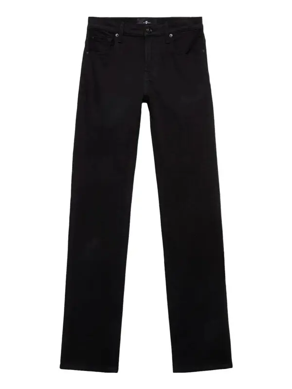 7 For All Mankind The Slim Straight-leg Jeans - Black