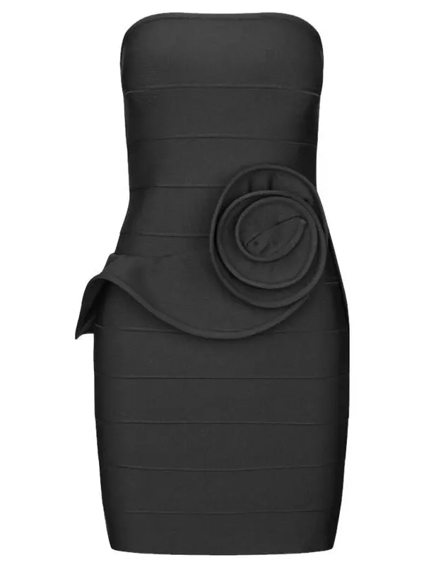 ROTATE BY BIRGER CHRISTENSEN Rose Tube Mini Dress - Black