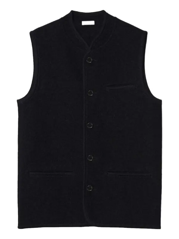 RIER Single-breasted Vest - Black