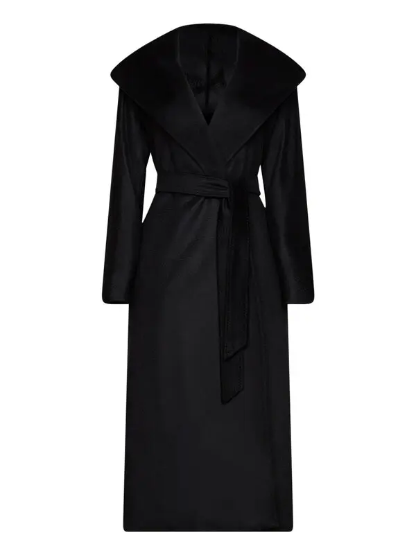 Max Mara Mstelegia Belted Coat - Black