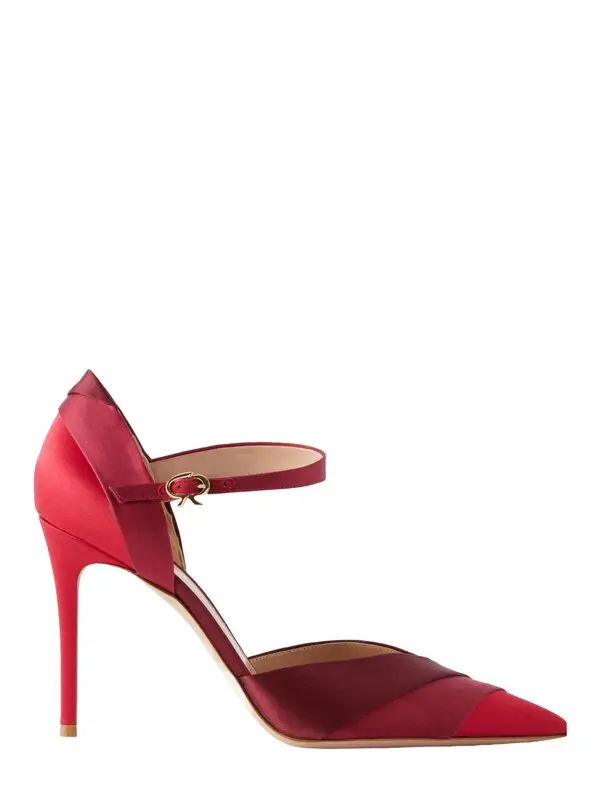 GIANVITO ROSSI Satin Pumps - Red