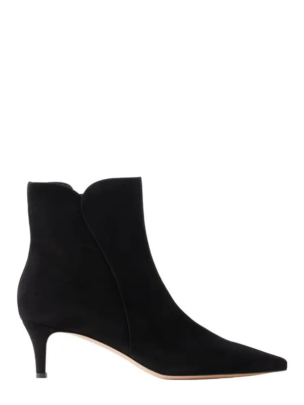 GIANVITO ROSSI Suede Ankle Boots - Black