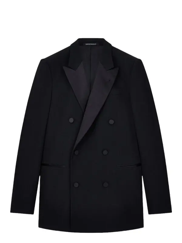 Emporio Armani Long-sleeved Blazer - Black