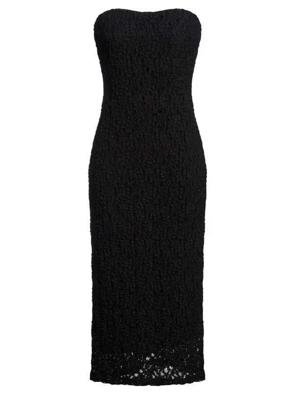 Max Mara Midi Slimming Sleeveless Dress - Black
