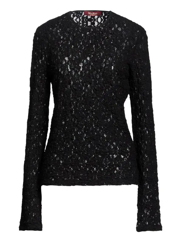 Max Mara Long Sleeves Tops - Black