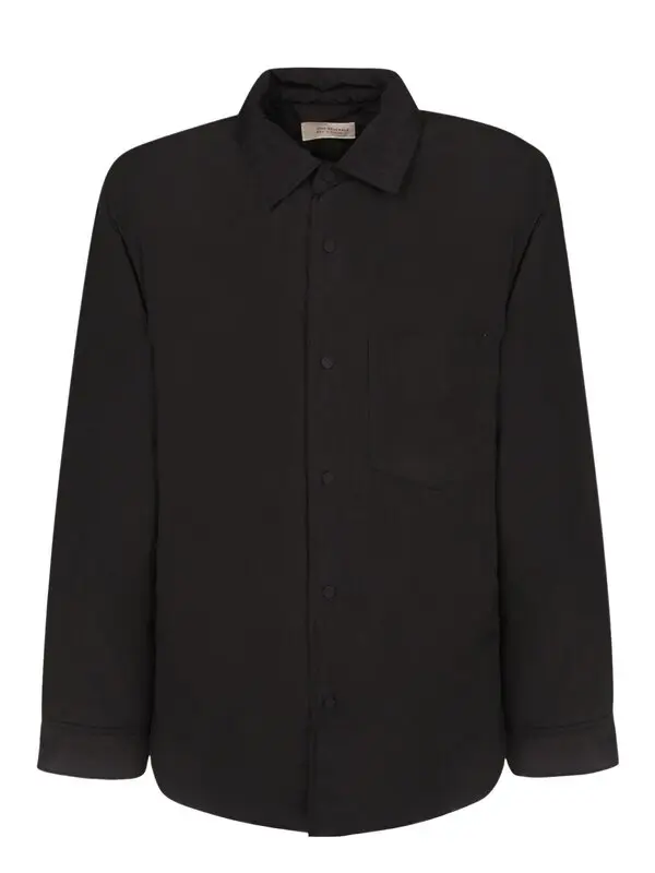 Officine Générale Snap-front Shirt Jacket - Black