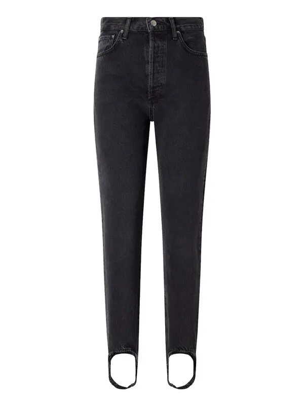 AGOLDE 90's Pinch Stirrup High-rise Tapered Jeans - Black