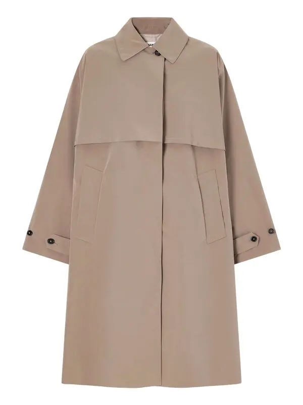 JIL SANDER Shell Trench Coat - Sand