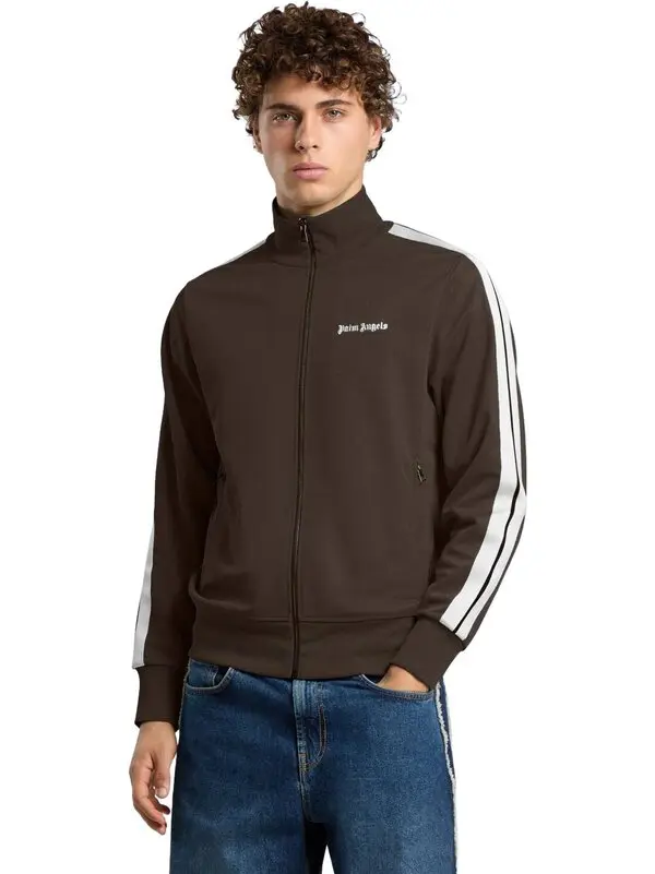Palm Angels Classic Logo Track Jacket - Brown
